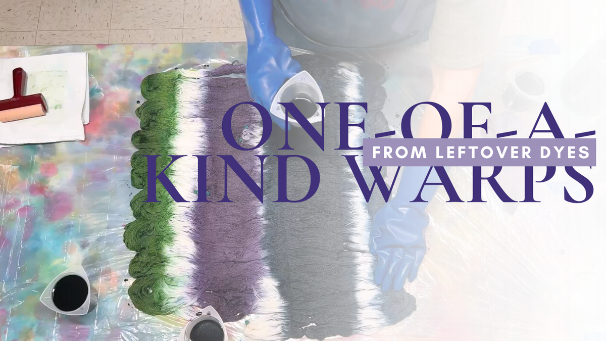 Creating Exclusive Hand-Painted Warps from the Fridge! – Shiny Dime Fibers