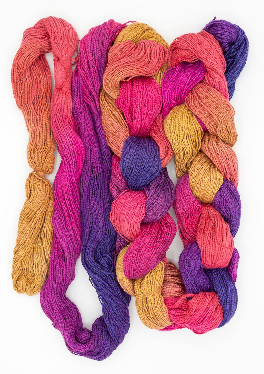 Indiana Sunset 8/2 Ringspun Cotton Warp – Shiny Dime Fibers