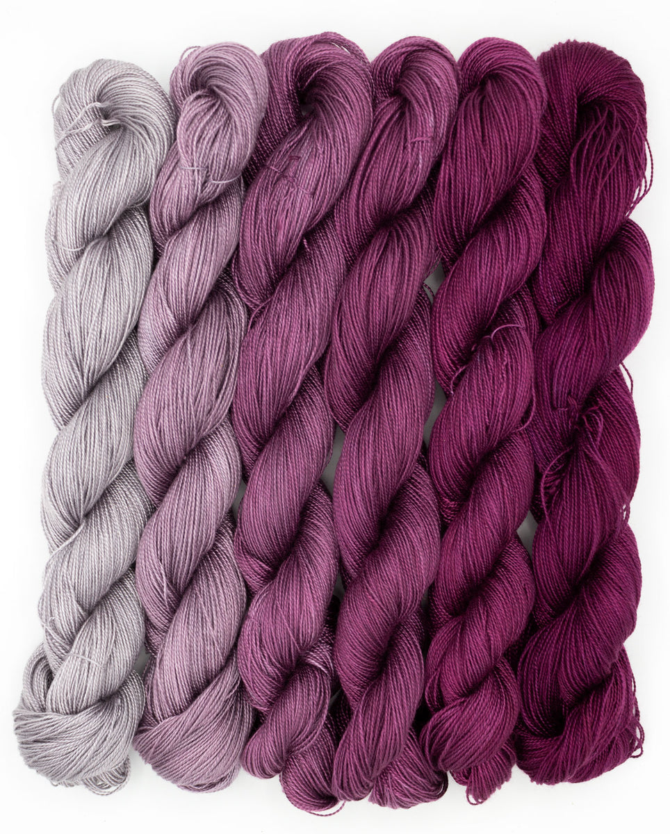 IN STOCK Lavender Ash Gradient Palette Tencel™ – Shiny Dime Fibers