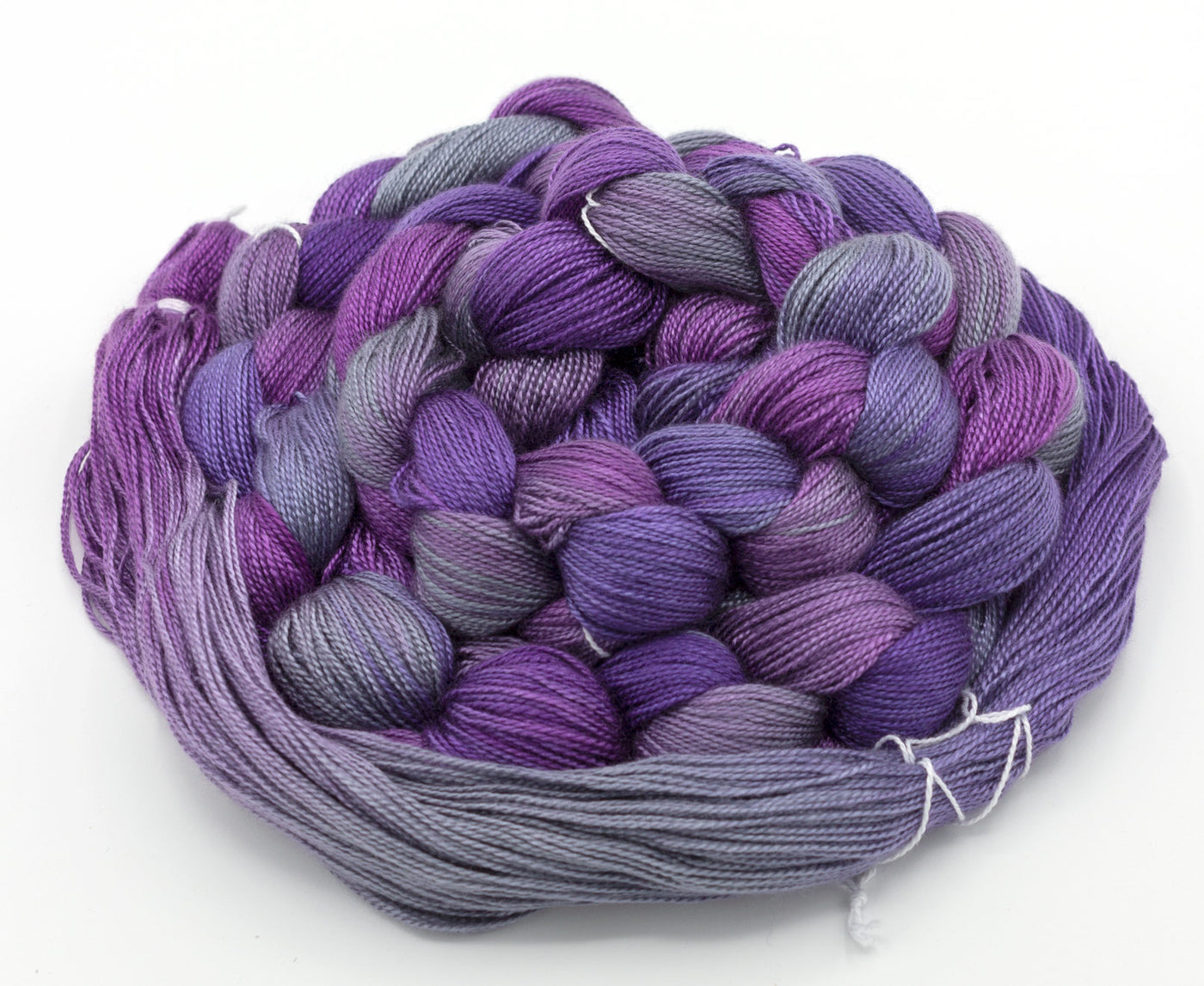 Hand-Painted Weaving Warps - Shiny Dime Fibers