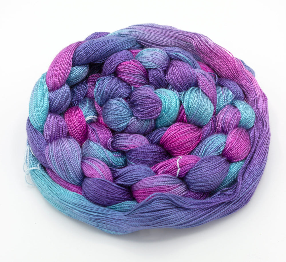 Hand-Painted Weaving Warps - Shiny Dime Fibers